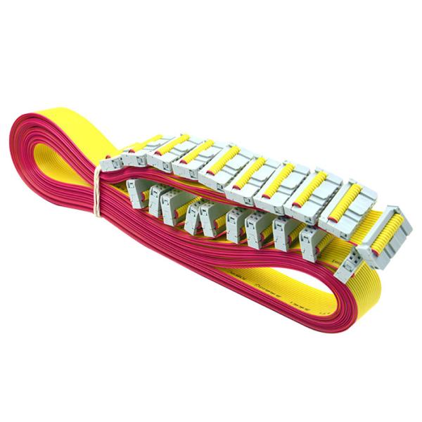 Quality Yellow 16 Pins 1.27mm FFC Flexible Flat Cable for sale