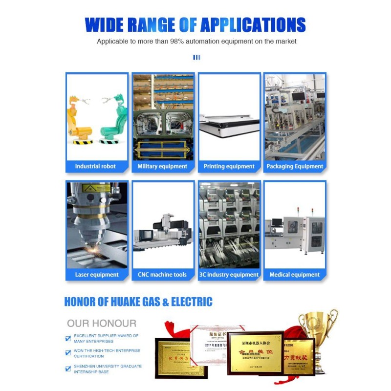 AC220V/380W 100W 200W 400W 750W Single-Phase/Three-Phase Power Servo Motor