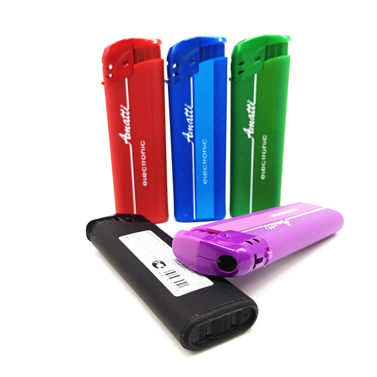 Dy-068 Dongyi Electronic Rubber Color Cigarette Gas Lighter