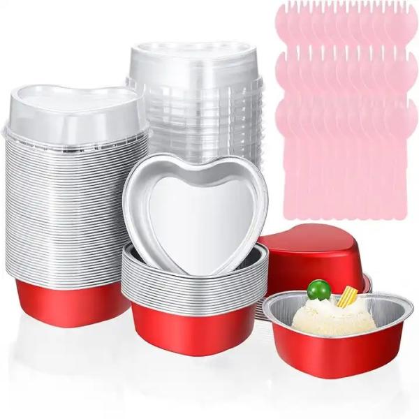 Quality PP Disposable Food Packaging Box for Chocolate Tin Foil Container Microwave Safe for sale