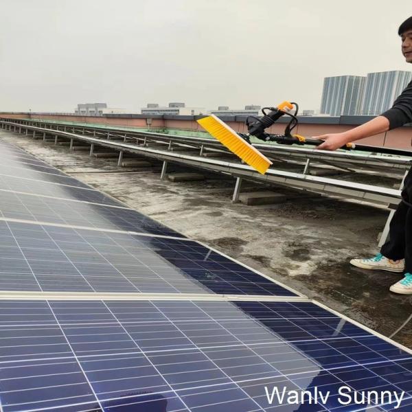 Quality Semi-automatic Electric Single Head Rolling Brush for Photovoltaic Panel for sale