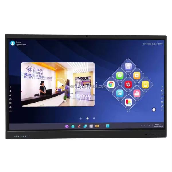 Quality IBoard 4K Interactive Smart Panel Digital Whiteboard Google EDLA Certified for sale