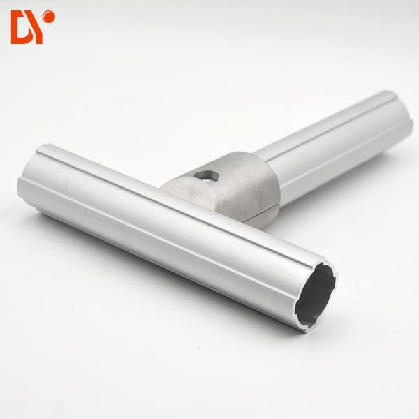 Quality Sand Blasting Lean Aluminum Pipe Connector For Assembly Pipe Rack System for sale