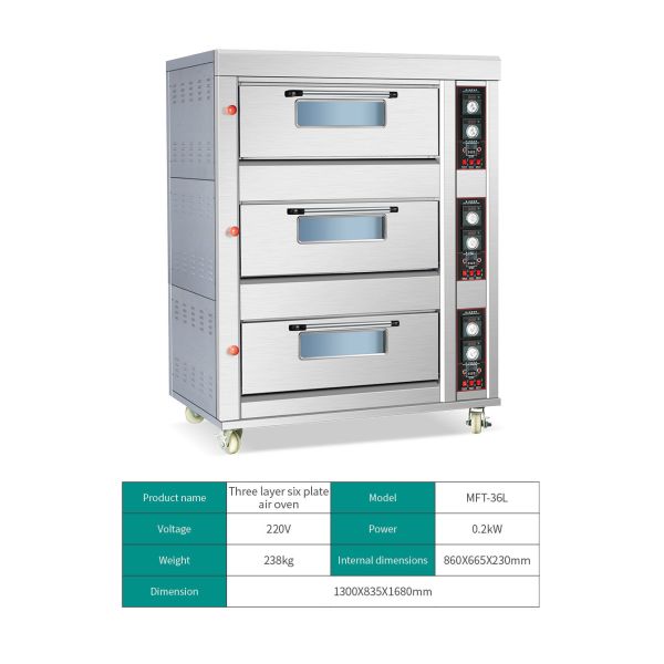 Quality Customized Stainless Steel Gas Oven LPG Baking Oven High Combustion Efficiency for sale
