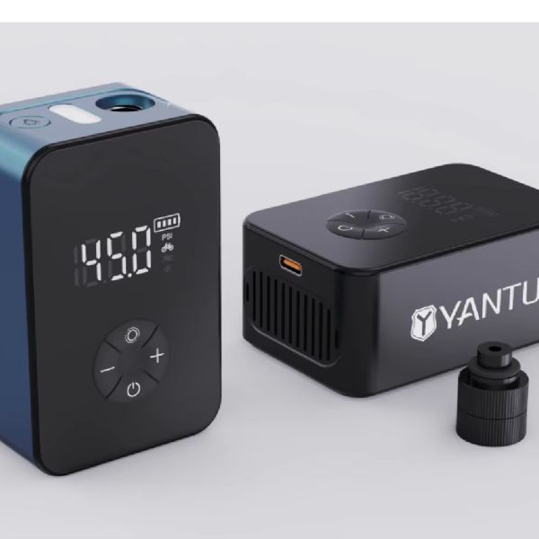 Quality Valve Adapter YANTU K2 120psi Cordless Tire Inflator Digital Mini Electric Air Pump for sale