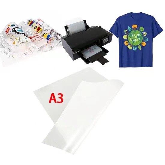 Quality DTF White Ink Transfer Pet Film Roll Paper Film For DTF 75U Thickness Release Pet Film Roll for sale