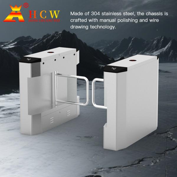 Quality Automatic Pedestrian Barrier Entry Security Control Face Recognition Turnstile for sale
