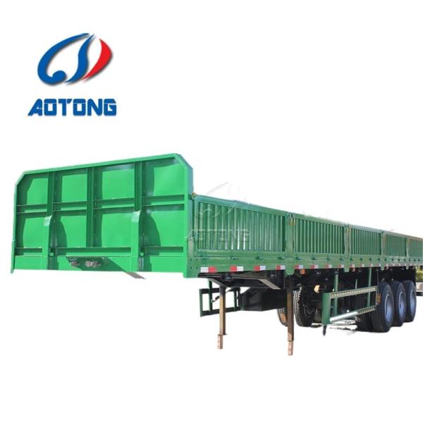 Quality Mechanical Suspension Drop Side Board Sidewall Flatbed Trailer /Side wall truck for sale