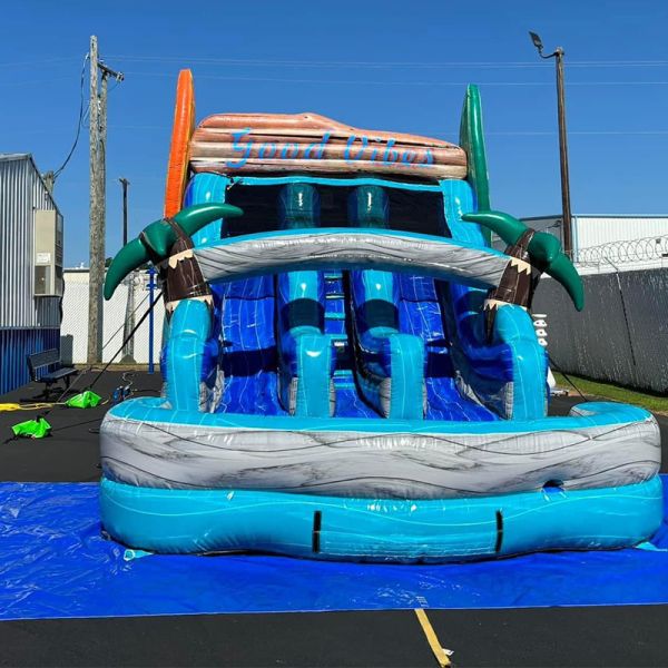 Quality Commercial PVC Surfboard Double Slides Water Slide for Party Rentals Express for sale
