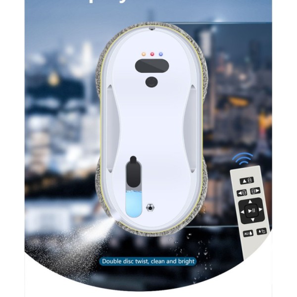 Quality AC110-240V Household Smart Spray Robot Window Washer with Remote Control US Plug for sale