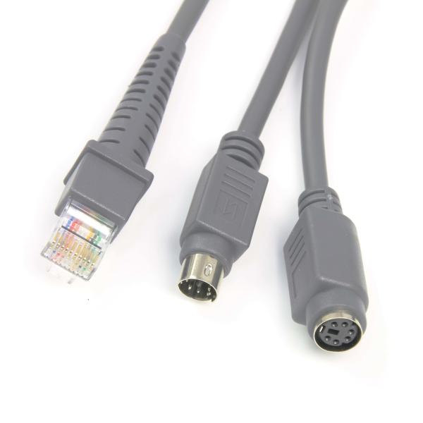 Quality 2m Straight Ps2 Keyboard Cable For Datalogic GD4310 QW2120 Barcode Scanner for sale