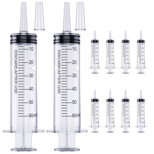 Quality 60ml PVC Disposable Veterinary Syringes Safe for sale