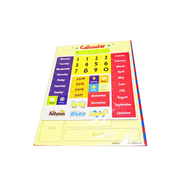 Quality Whiteboard Magnetic Dry Erase Calendar For Refrigerator 11'' X 8'' NO Stains for sale