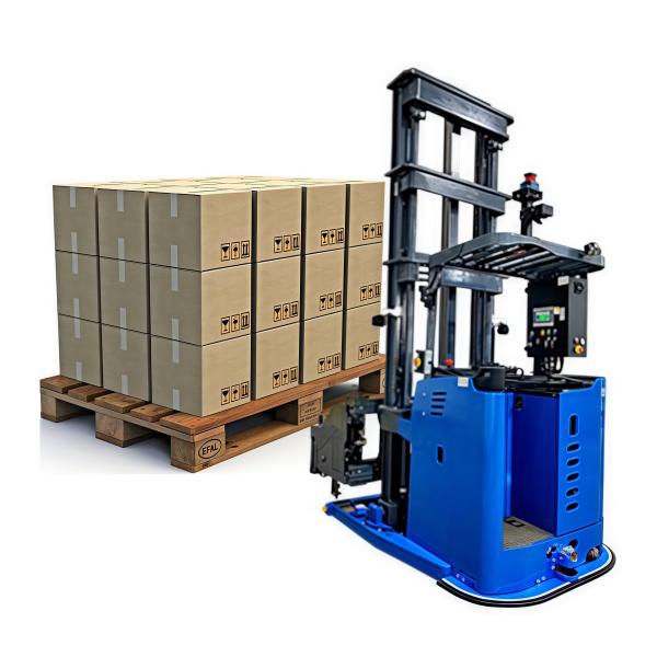 Quality Brand New NDC Laser Navigation 1.5 Ton High Lift Stacker Warehouse And Industrial Work Diesel Powered Stacker Forklift for sale