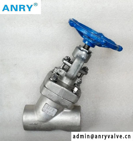Quality 2 Inch Forged Steel  Y Type  Stellite Overlay Disc SW BW NPT Globe Valve for sale