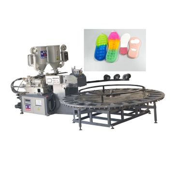 Quality Automatic Single / Double Color Shoe Sole Making Machine Two Density for sale