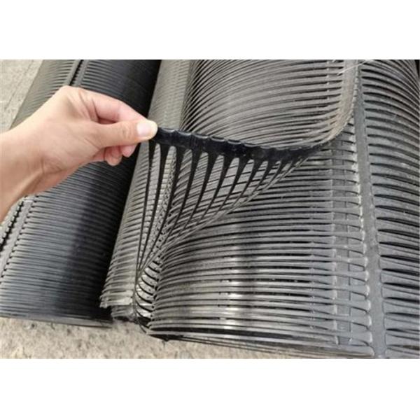 Quality Reduce Settlement 35KN 3 Meters Uniaxial Plastic Geogrid for sale