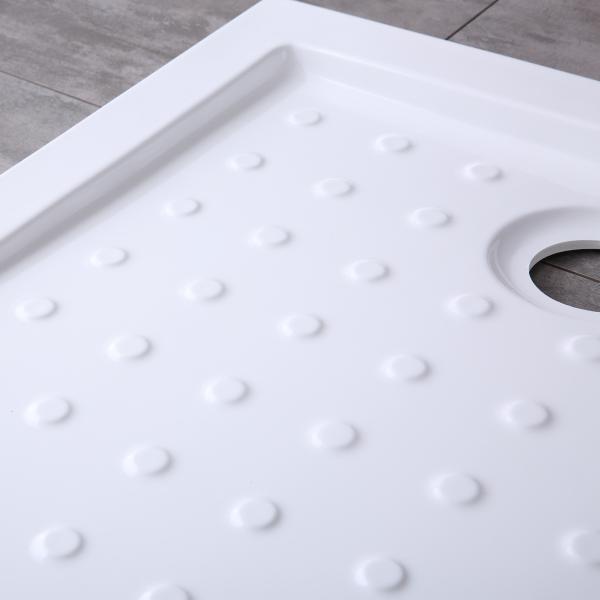 Quality 90mm Diameter Waste Hole Rectangular Acrylic Shower Base Bathtub Tray with Full for sale