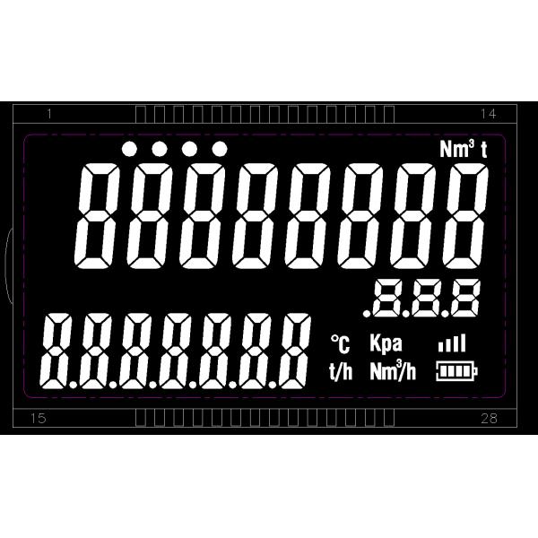 Quality Customized Vehicle Controller Seven Segment Display Lcd TN for sale