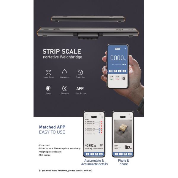 Quality Electronic Portable Pallet Beam Scale with 3000kg Load Capacity 2hours Charging for sale