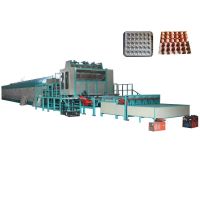 Quality Advanced paper pulp moulding biodegradable egg tray machine production line with for sale