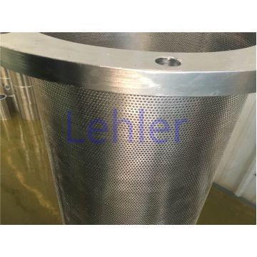 Quality Drilled Type Pressure Screen Basket With Hard Chrome Coating For Pulp / Paper for sale