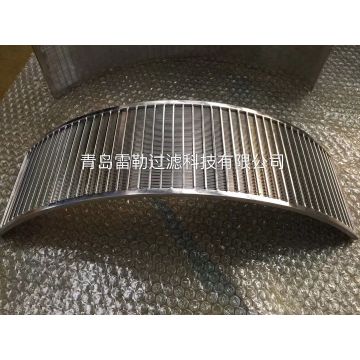 Quality Dewatering SS316L Wedge Wire 0.15mm Slot Sieve Screen for sale