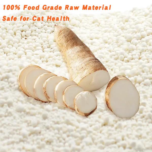 Quality OEM Strong Clumping Cassava Cat Litter for Cats for sale