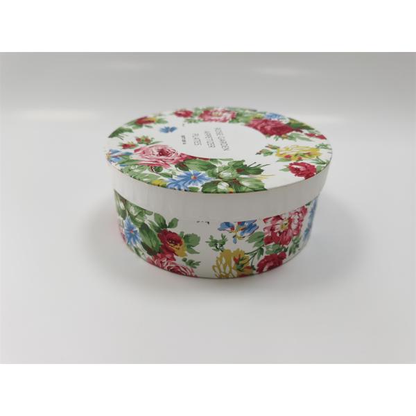 Quality CMYK Die Cut Gift Box Folding Aseptic / Biodegradable Round Shape for sale