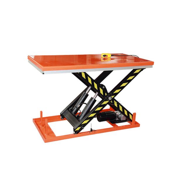 Quality 2000×1000mm Electric Powered Lift Table Hydraulic Industrial 4T 1400mm Height for sale
