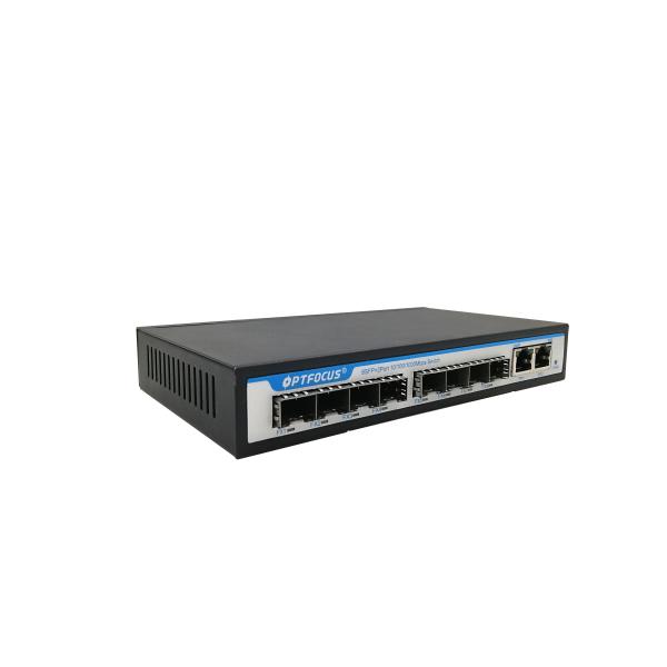 Quality High Reliability Ethernet Network Switch 8 - Port Gigabit SFP 10 / 100 / 1000 for sale
