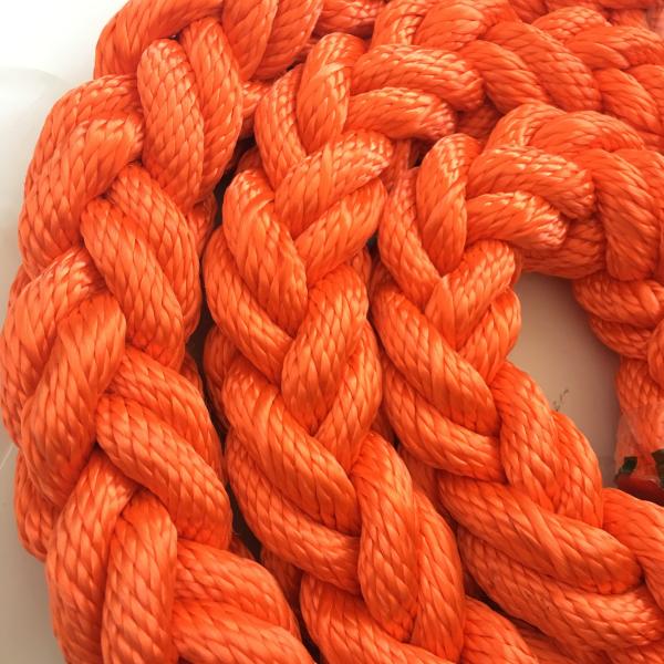 Quality Polyester 8 12 Strand Elastic Marine Mooring Ship Rope 100mm Price for sale