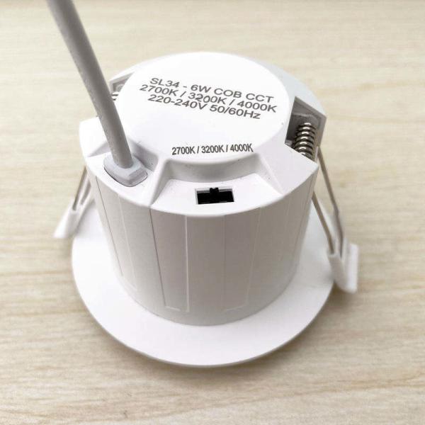 Quality 60lm/w Lamp Luminous Efficiency Wiring Base Ugr 6w 400lm Down Light 38 Degree for sale