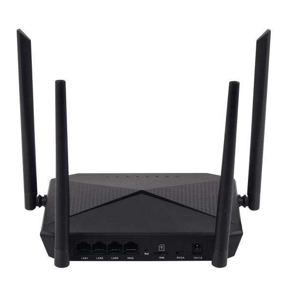 Quality 300Mbps 4G LTE WiFi Router 12V/1A DC 5V/2A Type C 12W Power Consumption for sale