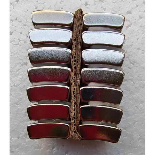 Quality N52 Sintered Arc Permanent Neodymium Magnets NiCuNi 25mmx30mmx9m for sale