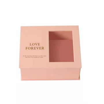 Quality Custom Logo Cardboard Gift Packaging Box With Window Bulk Luxury Gift Boxes for sale