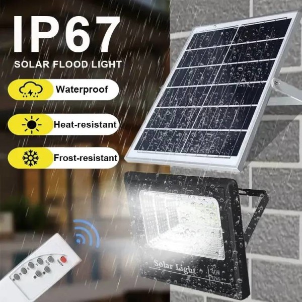 Quality 200W IP67 waterproof solar powered outside security lights led floodlight for sale