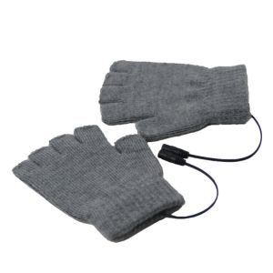 Quality Half-Finger Design For Dexterity Foldable Fingertips Graphene Heating Gloves For for sale