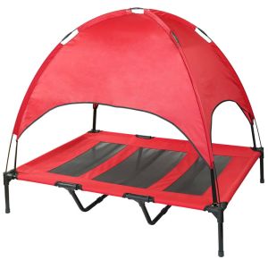 Quality 600D 30in Raised Canopy Dog Bed Moisture Proof Portable for sale