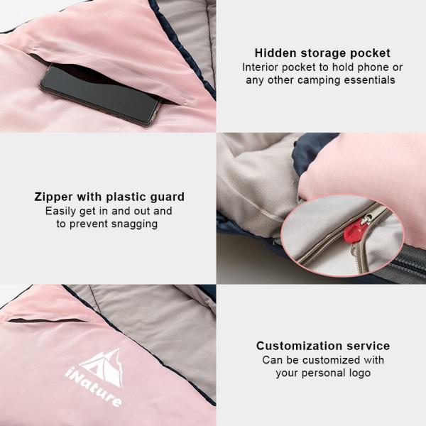 Quality Extra Wide Envelope Style Winter Sleeping Bags Sleeping Bag Pad With Pillow for sale