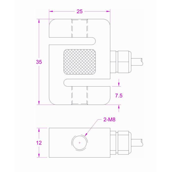 Quality M8 threaded Micro Tension Load Cell Force Transducer 100N 200N 500N 1kN 2kN for sale