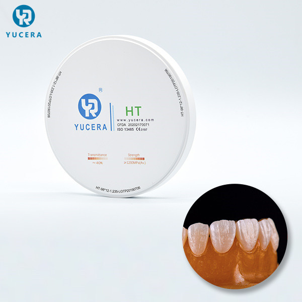 Quality 98x10mm White 1200MPA Dental Zirconia Blank For Lab for sale