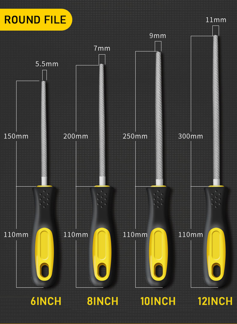 Steel File and Rasp Tool for Metal and Wood