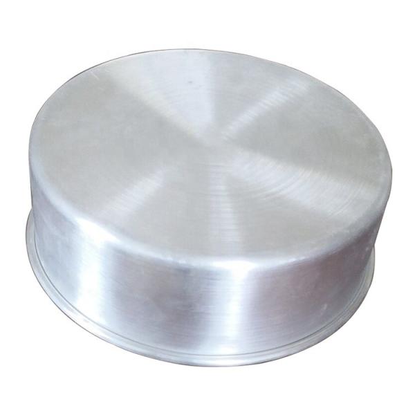 Quality 7*2 inch aluminum round silver cake baking pan Straight body solid bottom fixed for sale