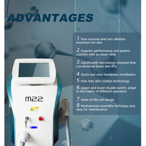 Quality 480nm 530nm DPL Laser Hair Removal RF Laser Resurfacing Machine for sale