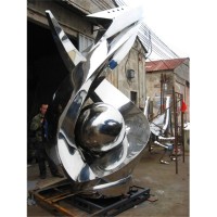 Quality Seed Abstract Large Metal Tree Sculpture Cast Water Texture Modern Outdoor for sale