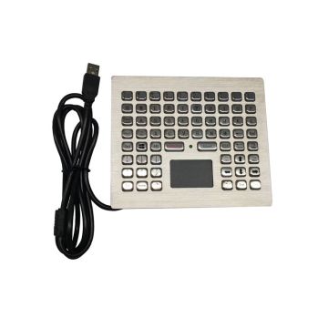 Quality Super-tiny Stainless Steel Industrial Keyboard With Touchpad And Function Keys for sale