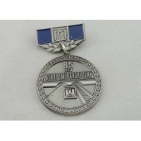 Quality 32mm Zinc Alloy Custom Medal Awards Soft Enamel , Antique Nickel Plating for sale