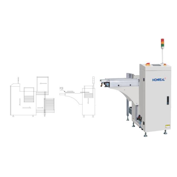 Quality Automatic PCB Magazine Unloader PCB Back End Unloader L Shape PCB Elevator SMT for sale