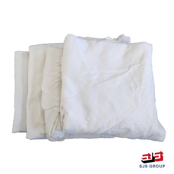 Quality 50-100Cm 20kg/Bale White Cotton Wiping Rags for sale
